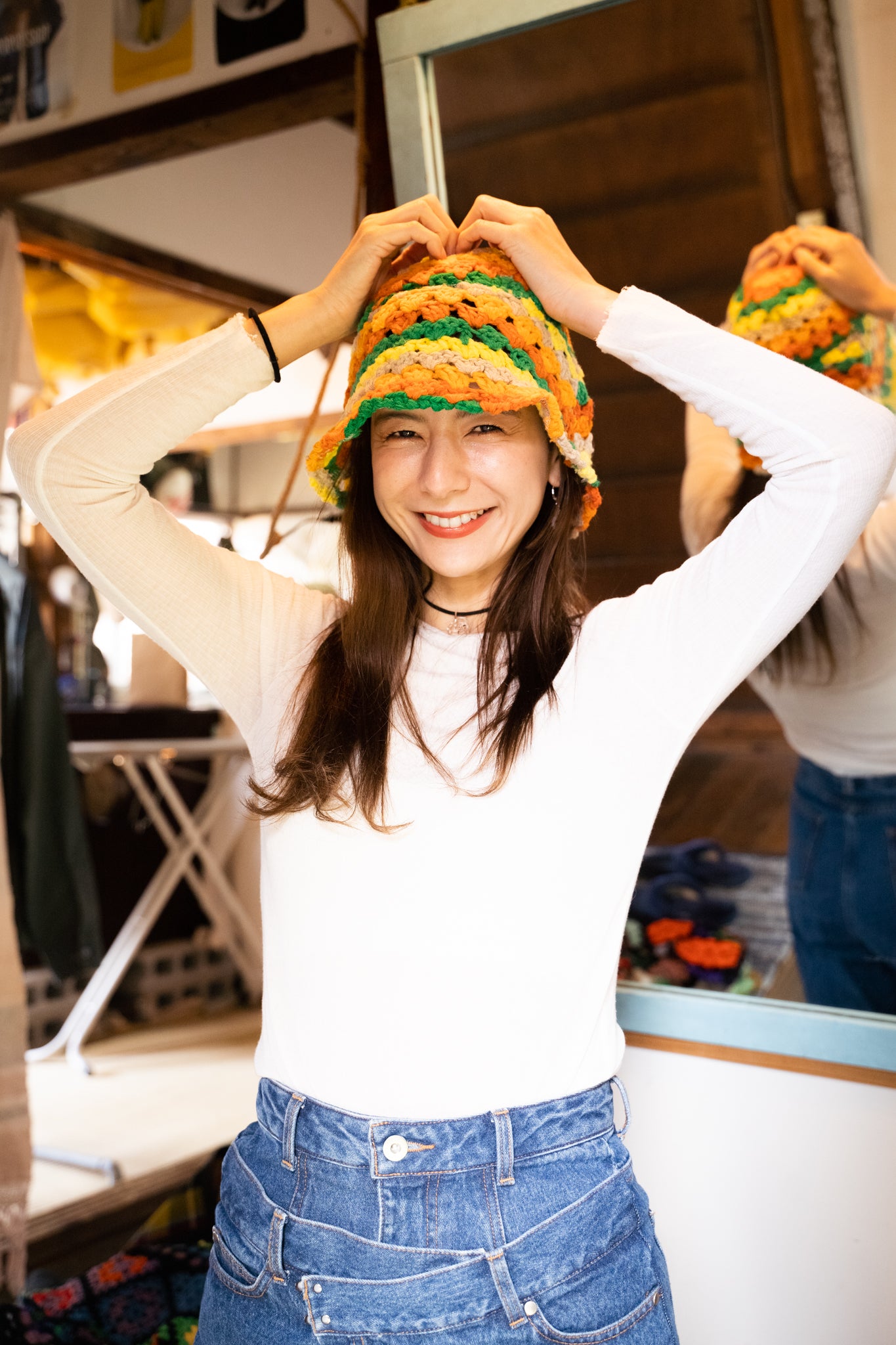 【REMAKEBYK×StyleReborn】Remake Crochet Hat – Style Reborn