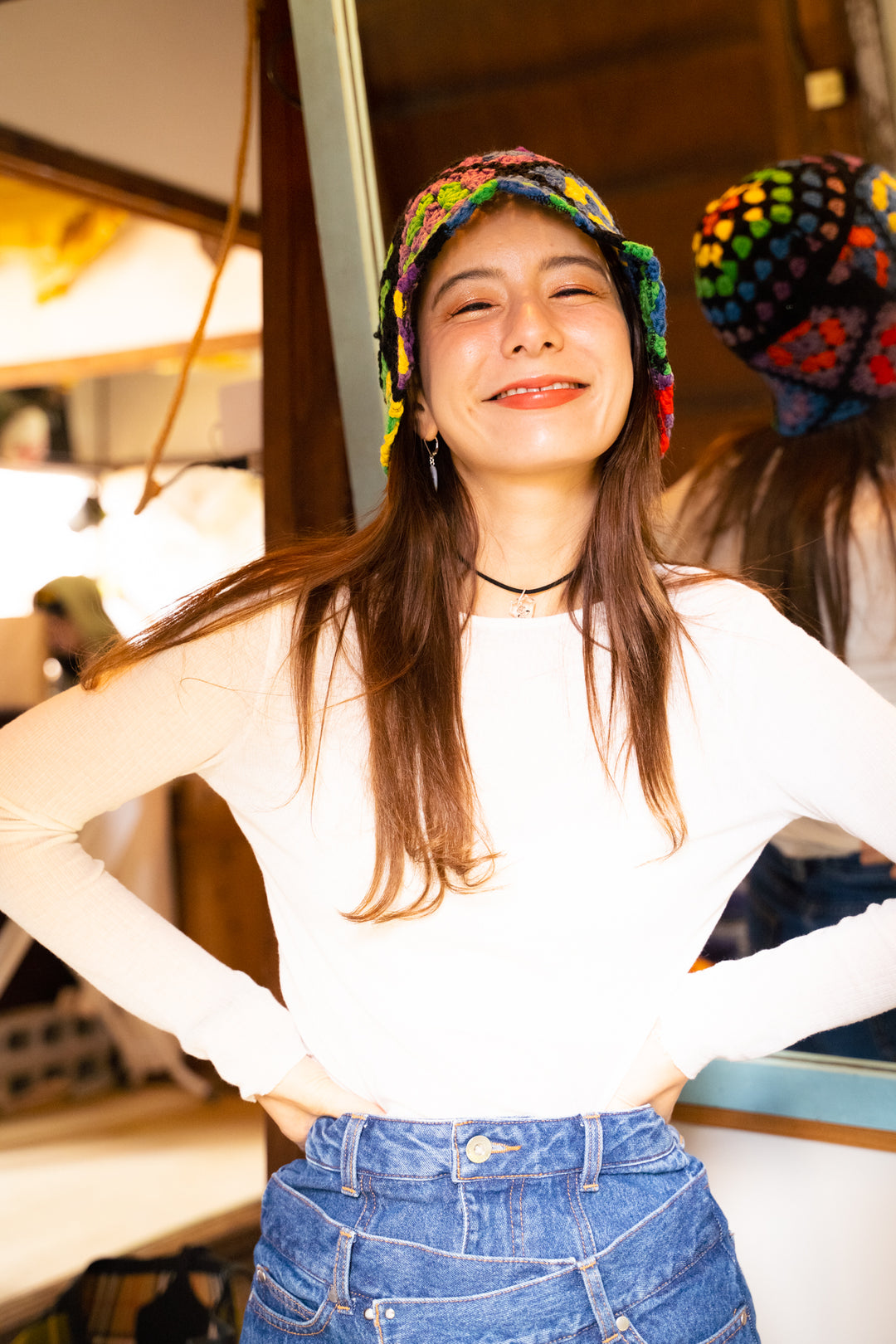 【REMAKEBYK×StyleReborn】Remake Crochet Hat – Style Reborn
