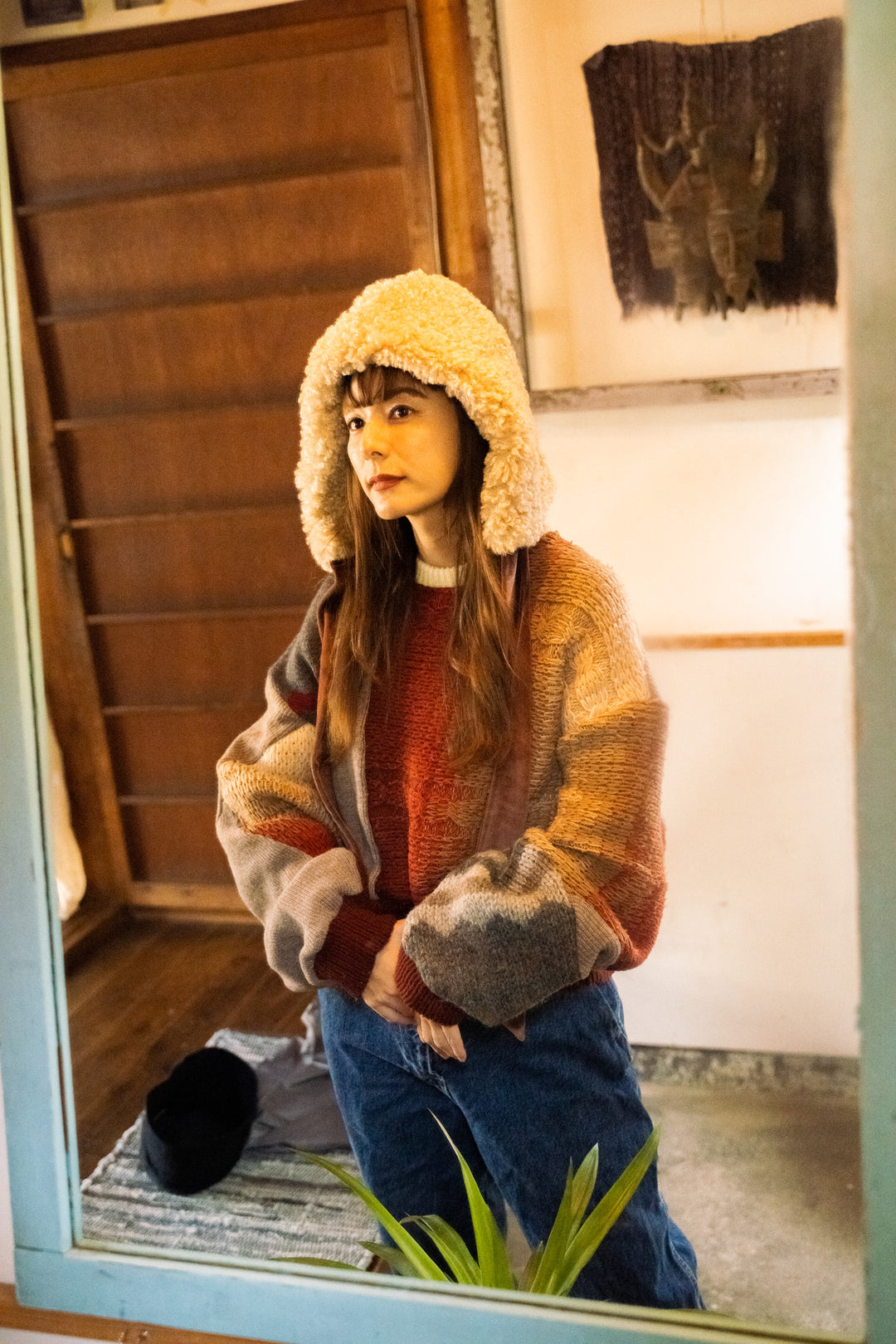 【REMAKEBYK×StyleReborn】Remake Cropped Knit Sweater Warm – Style Reborn